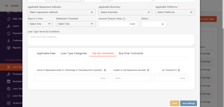Loan Types – Lendastack Knowledge base